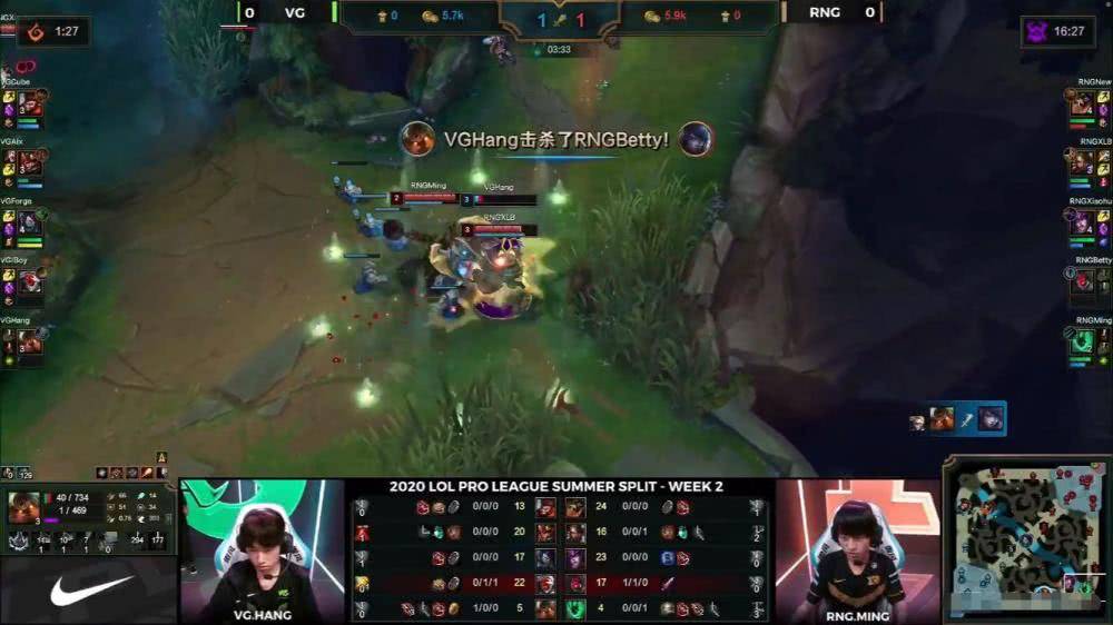 RNG粉碎质疑碾压VG！Iboy比LWX还离谱，网友：把小乐言抬上来_比赛