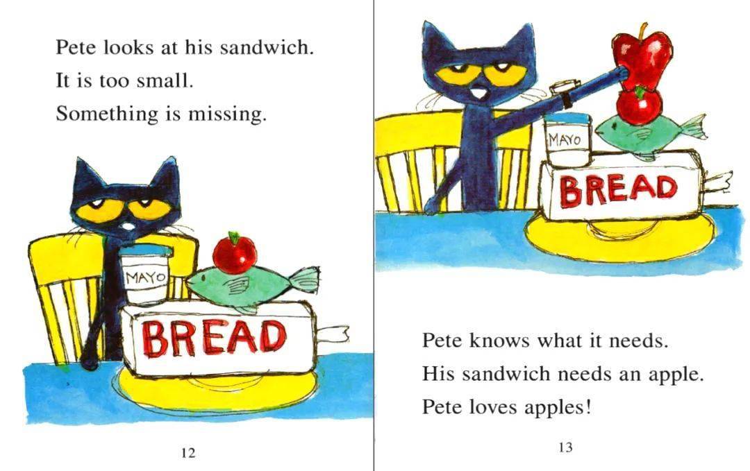 【有声绘本故事】《Pete The Cat Pete's Big Lunch》皮特的丰盛午餐_is