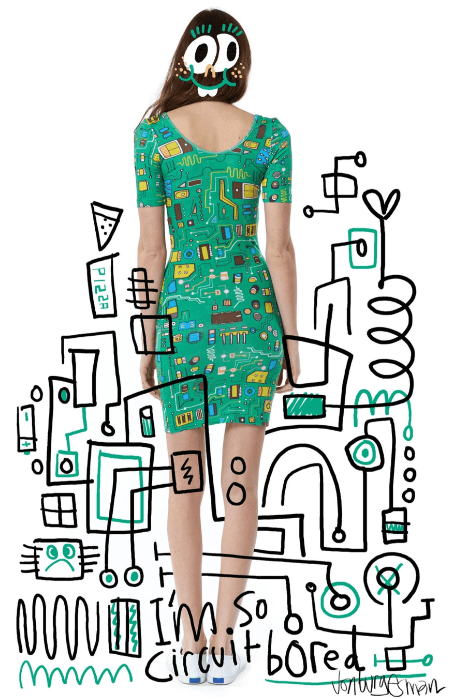 知名涂鸦画家Jon Burgerman | 充满英式戏虐的艺术顽童_Natuzzi