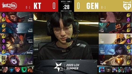 LOL-LCK：Bdd沙皇水龙魂极限输出一打三，GEN让一追二2-1战胜KT_比赛