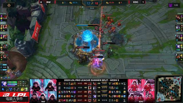 EDG止住连败2-0轻取RW，hope回来了，EDG胜利也有了！淀粉过年啦_双方