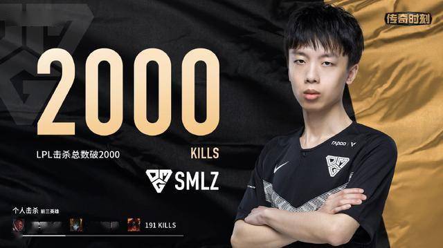 SMLZ成第三位“两千杀先生”，榜首依然是Uzi，下一个将是RNG小虎_选手