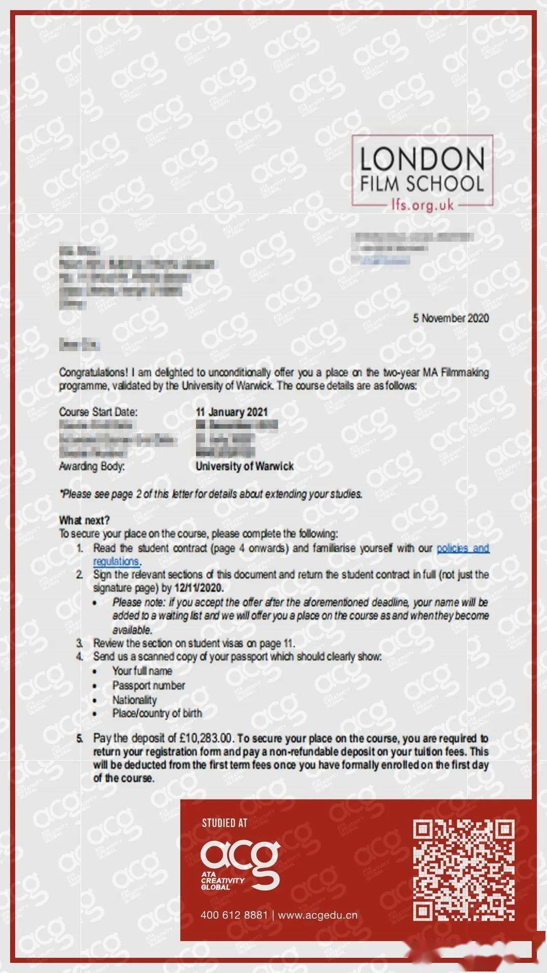 ACG捷报丨梦校offer雨第一弹！艺梦人生，夜以继日！_名校