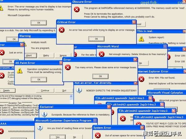 Windows XP「系统弹窗警告」主题扑克：回味已经远去经典_搜狐汽车_搜狐网