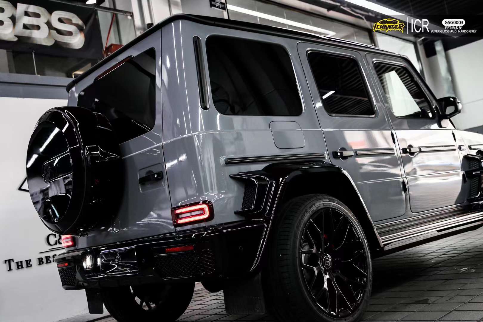 奔驰 G系改巴博斯套件，Ichanger（ICR）改变者改色膜PET纳多灰_搜狐汽车_搜狐网