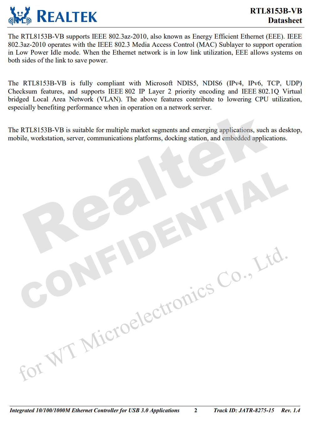Realtek RTL8153B千兆网卡原理图