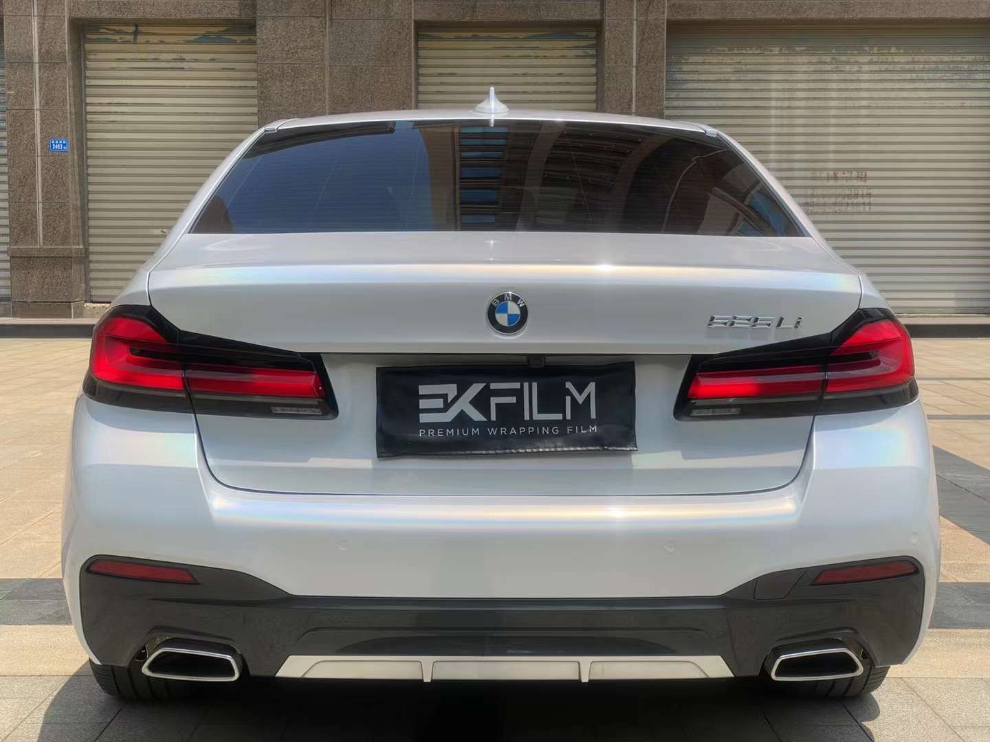 宝马5系贴膜EKFILM-EK改色膜钻石镭射白_搜狐汽车_搜狐网