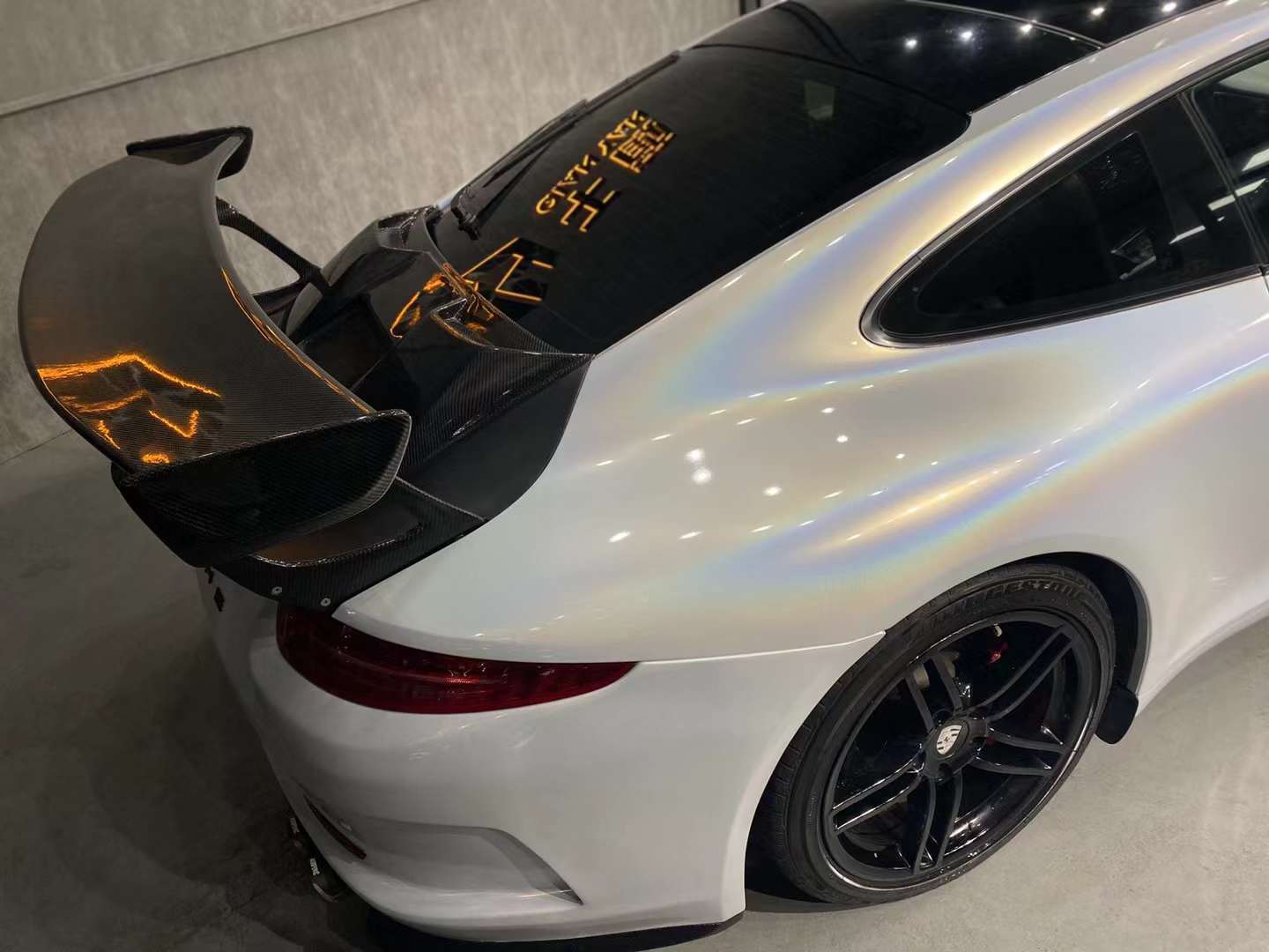 保时捷911全车EKFILM-EK改色膜钻石镭射白_搜狐汽车_搜狐网