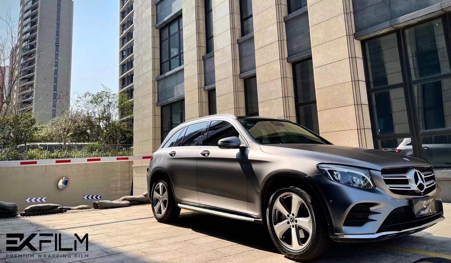 奔驰GLC全车EKFILM-EK改色膜AMG山灰_搜狐汽车_搜狐网