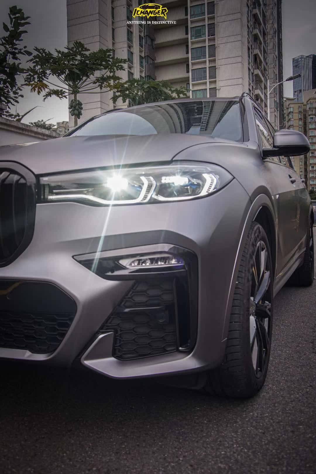 宝马X7贴膜Ichanger（ICR）改变者改色膜超亚电镀深灰_搜狐汽车_搜狐网