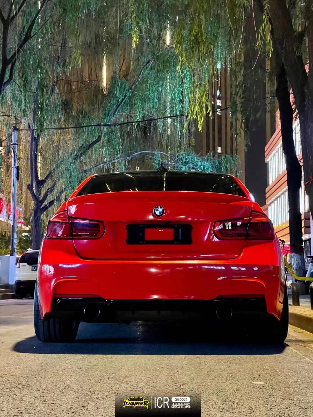 Ichanger（ICR改色膜）改变者宝马3系水晶法拉利红_搜狐汽车_搜狐网