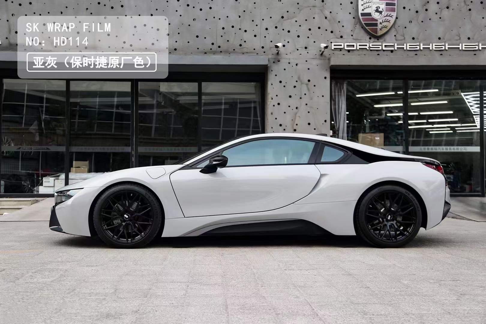 SKTO车身改色膜亚灰（保时捷原厂色）-宝马I8_搜狐汽车_搜狐网