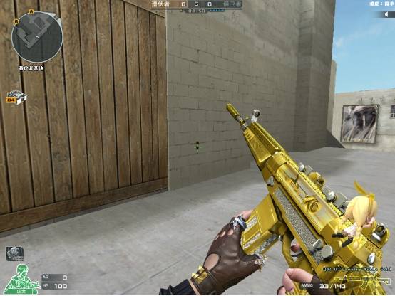 【CF】王者级！专属音效卡！QBZ03再创英雄级步枪新高度_皮肤_蔷薇_金色