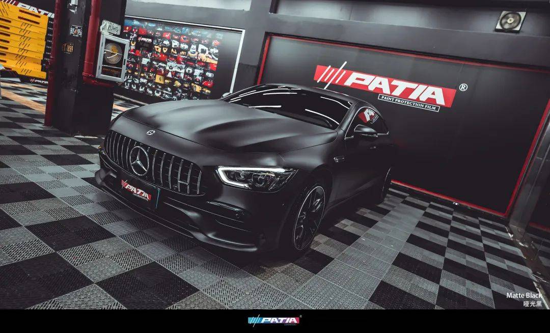 【Matte Black-哑光黑系列】之奔驰 GT53漆面改色_搜狐汽车_搜狐网