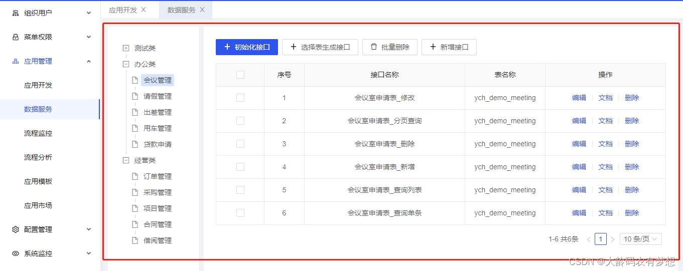 数据服务(http rest)零代码开发技术方案_接口_DBApi_数据库