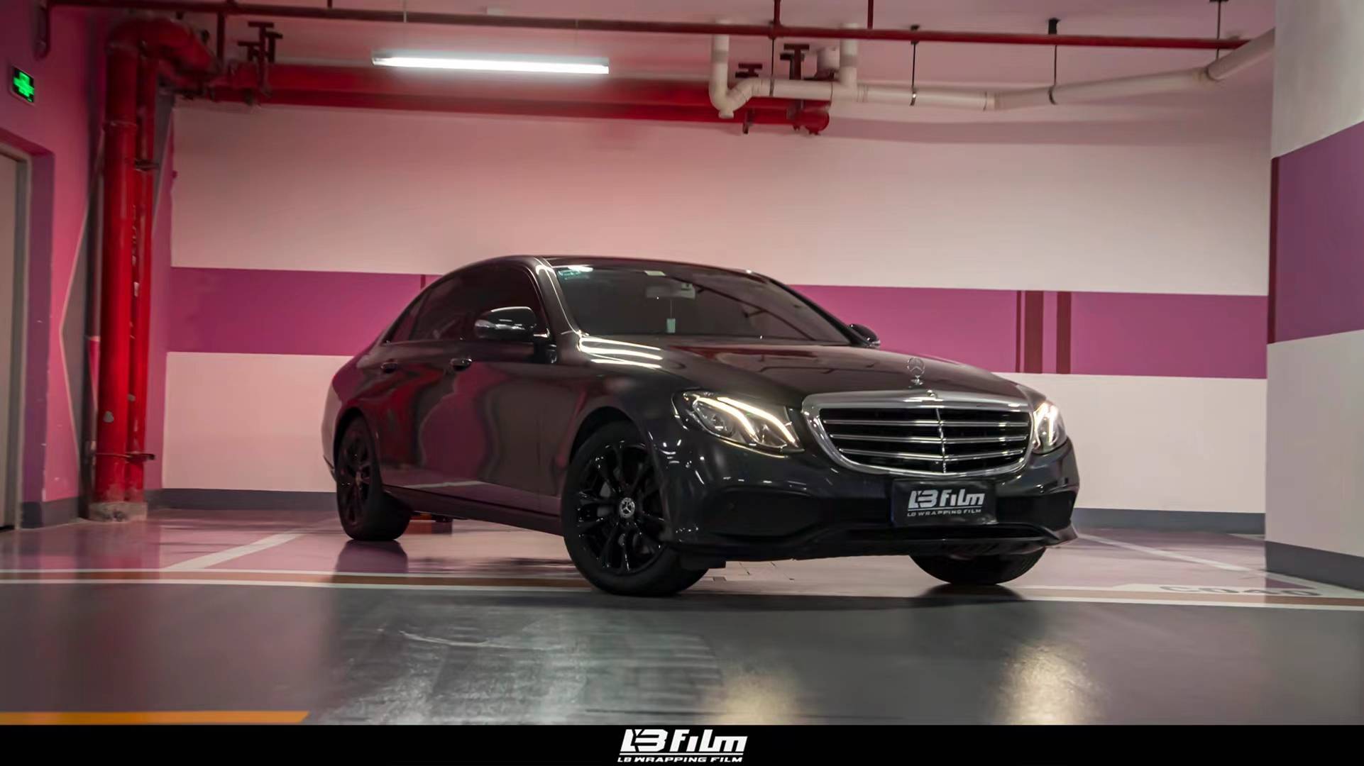 奔驰S450 -LBFILM改色膜镭射黑_搜狐汽车_搜狐网