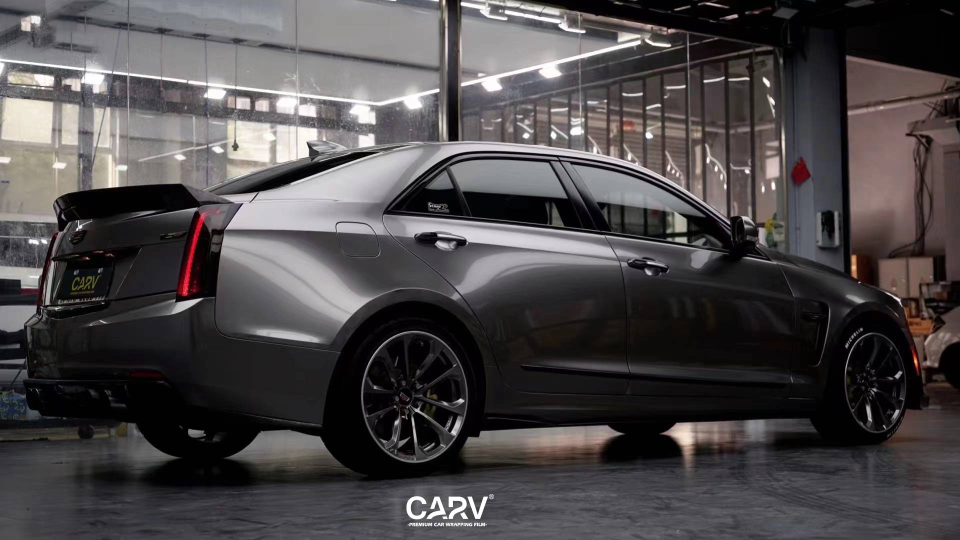 凯迪拉克ATSL卡孚改色膜白金液态金属银_搜狐汽车_搜狐网