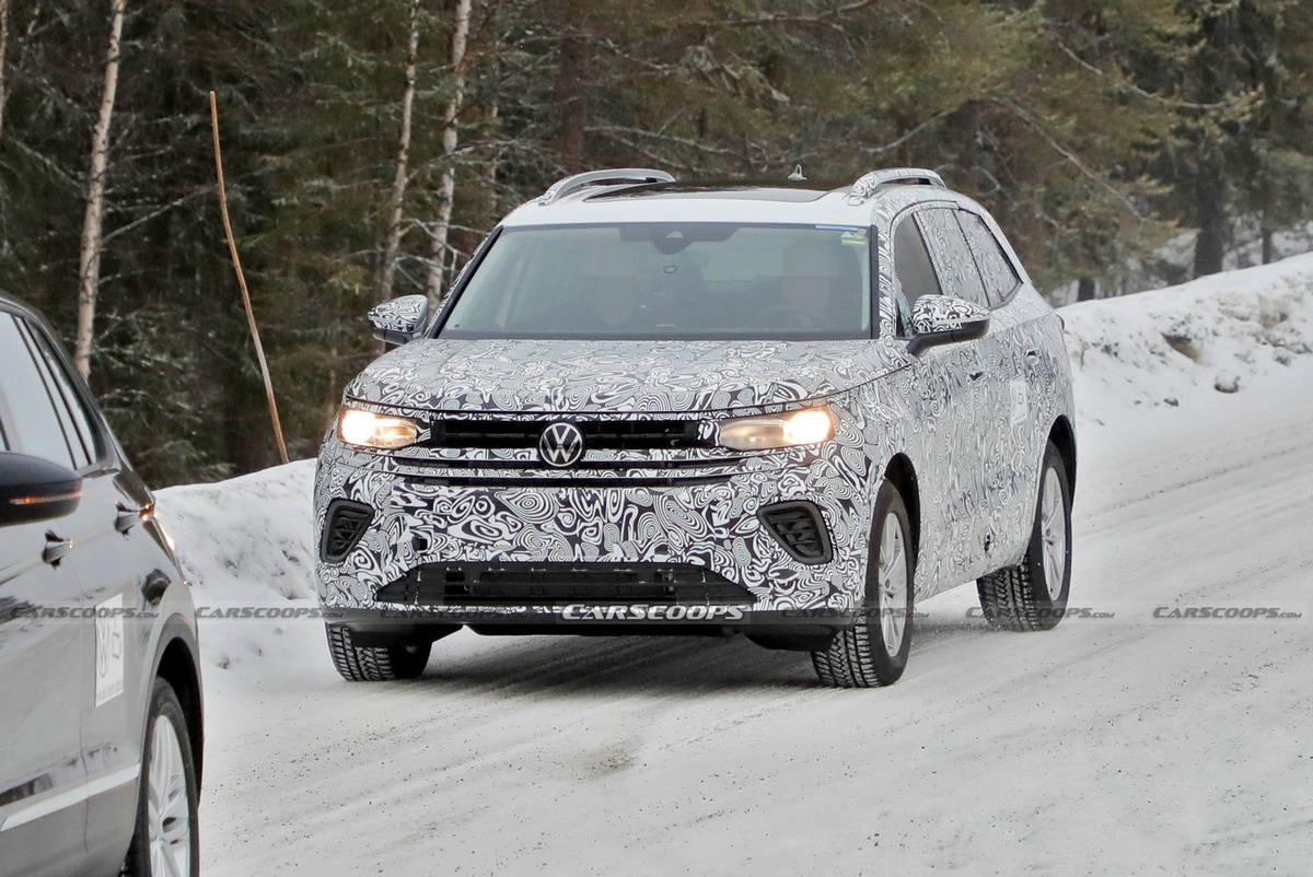 大尺寸五座SUV，大众揽境X冬季路试谍照曝光_搜狐汽车_搜狐网