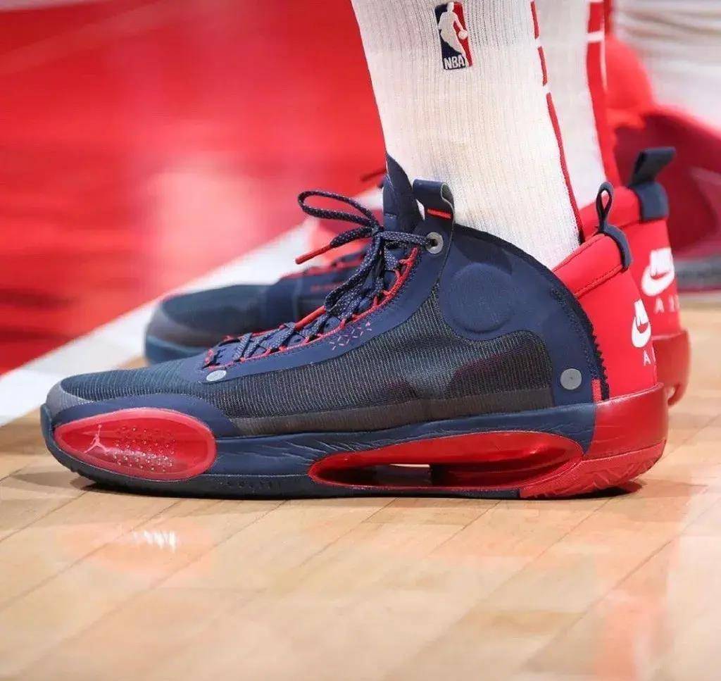 NBA球员上脚：八村塁超多AJ34，这2个配色很有意义！_Jordan_Air_Zer