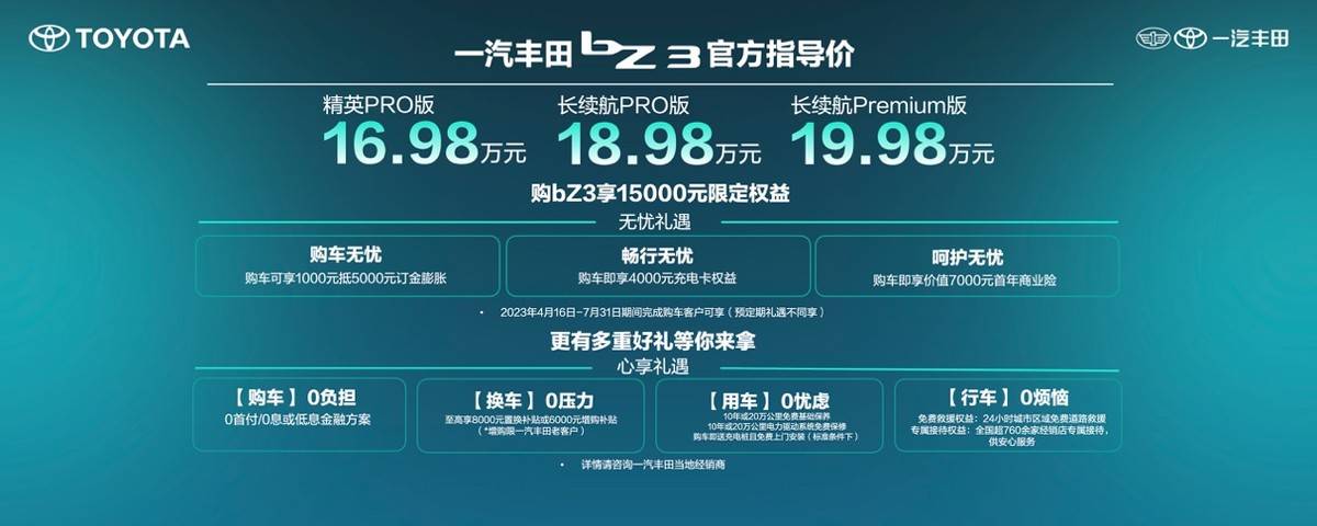 Hi，电动时代生活家 一汽丰田bZ3正式上市_搜狐汽车_搜狐网