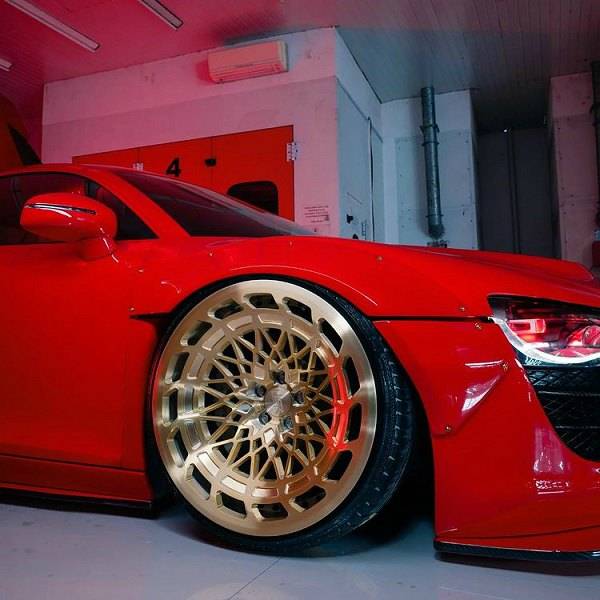 #魔鬼姿态#奥迪R8改装AIRBFT空气悬挂案例_搜狐汽车_搜狐网