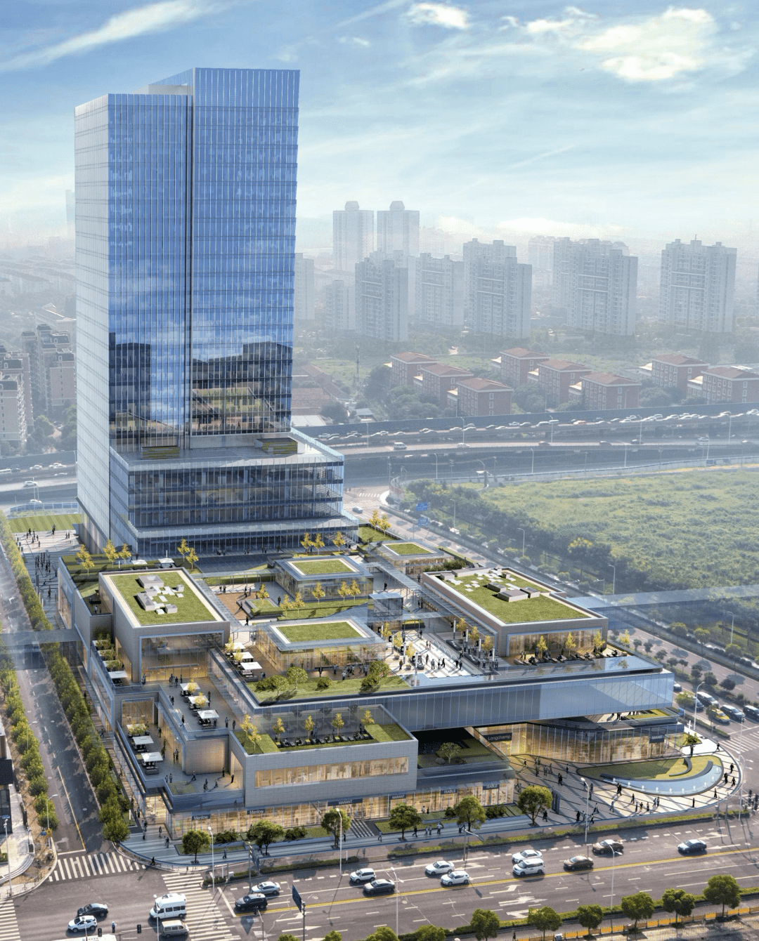 14.2万方！前滩国际广场，130米摩天大楼与L+PLAZA综合体_办公_商业_标准