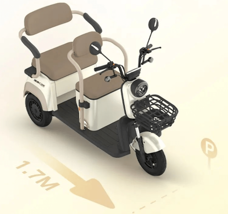 能上牌，老年人能骑，雅迪新款C2E三轮车，小巧车型，续航100公里_搜狐汽车_搜狐网