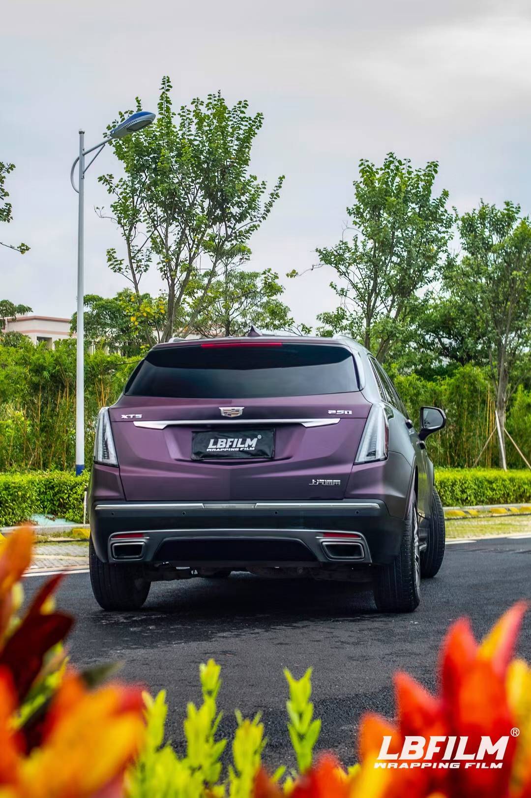 凯迪拉克XT5-LB改色膜消光黑幻紫，让奢华收放自如_搜狐汽车_搜狐网