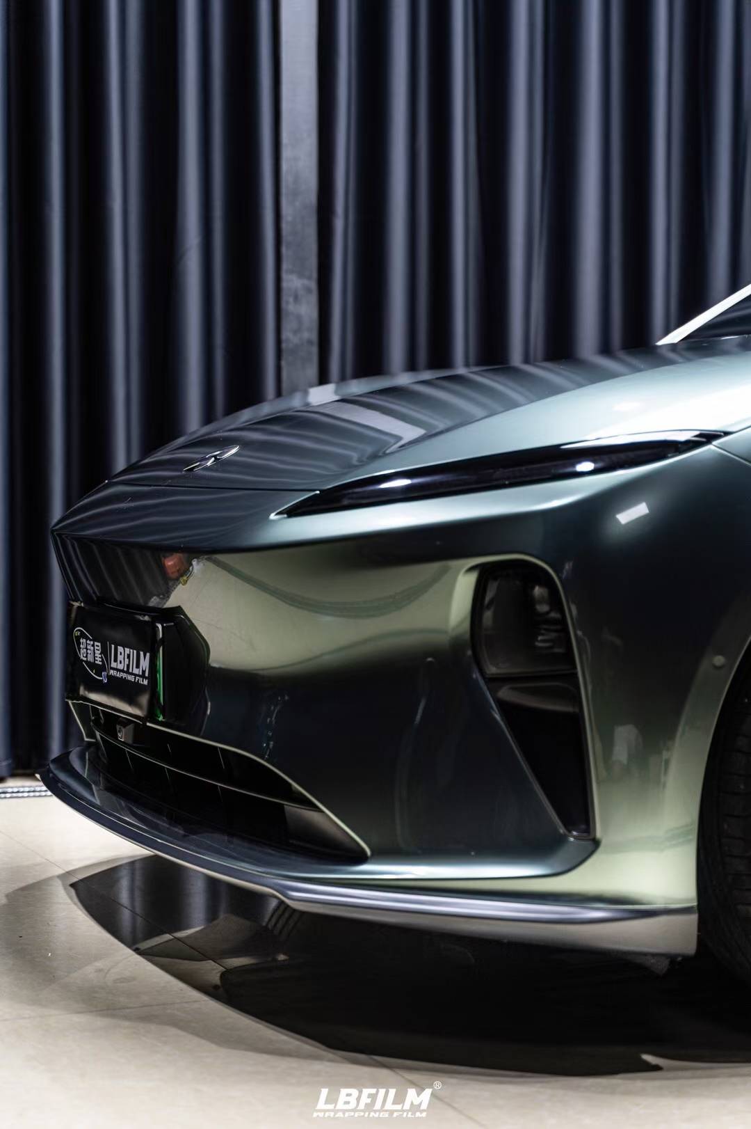 蔚来ET5-LB改色膜液态金属苍岭绿，,自带神秘感_搜狐汽车_搜狐网