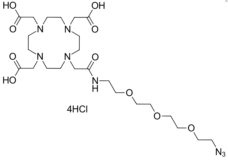 DOTA-PEG4-azide，DOTA-四聚乙二醇-叠氮，含有螯合基团和叠氮化物基团的双功能连接体_产品说明_仪器仪表技术文献_阿仪网