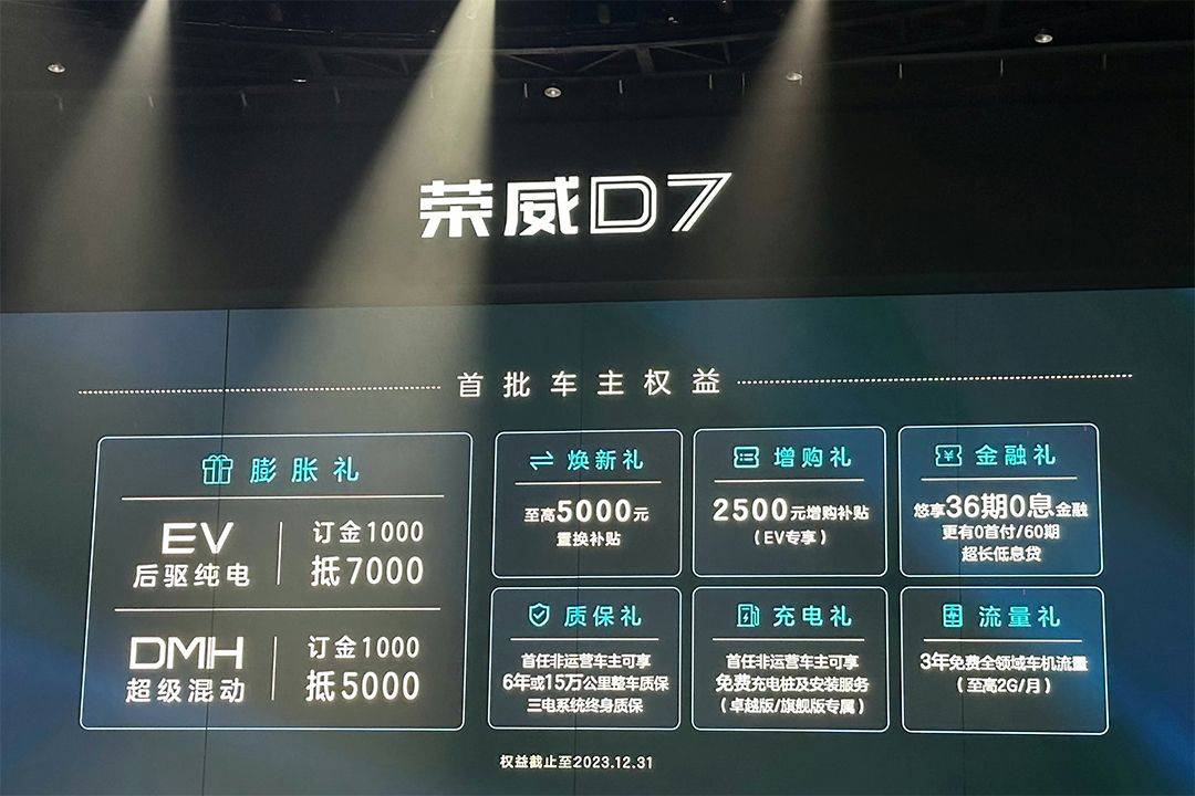 荣威D7 EV/DMH上市，售12.58起，给你越级体验_搜狐汽车_搜狐网