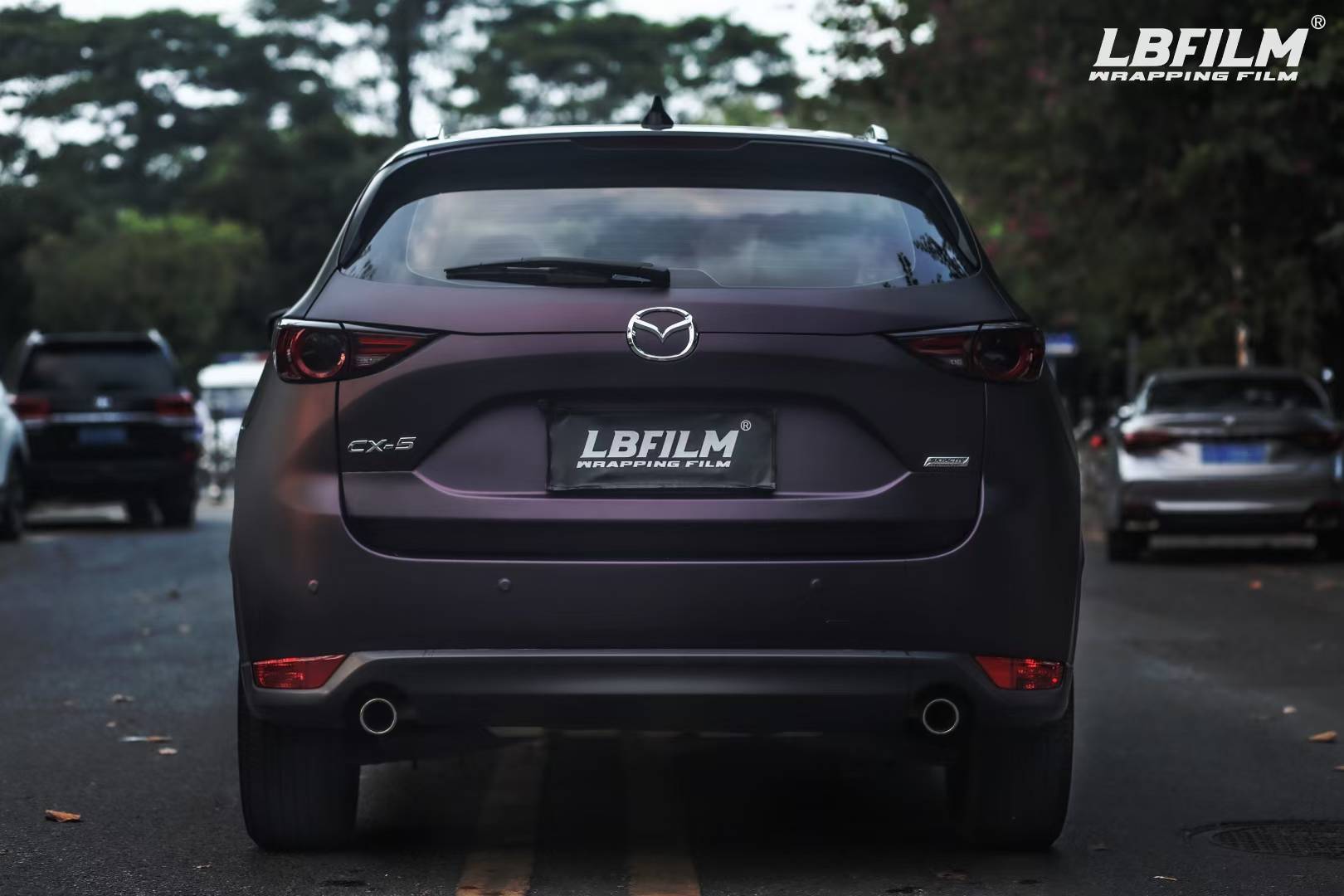 马自达CX5-LB改色膜消光黑幻紫，这个颜色实在是太好看啦_搜狐汽车_搜狐网