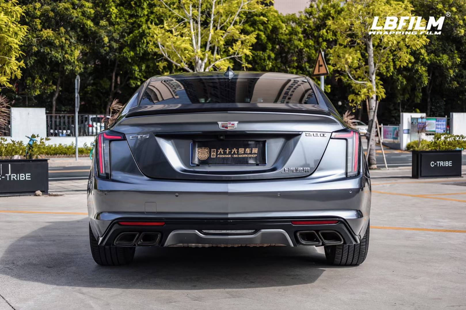 凯迪拉克CT5-LB改色膜超亮金属钨钢，沉稳的深灰色_搜狐汽车_搜狐网