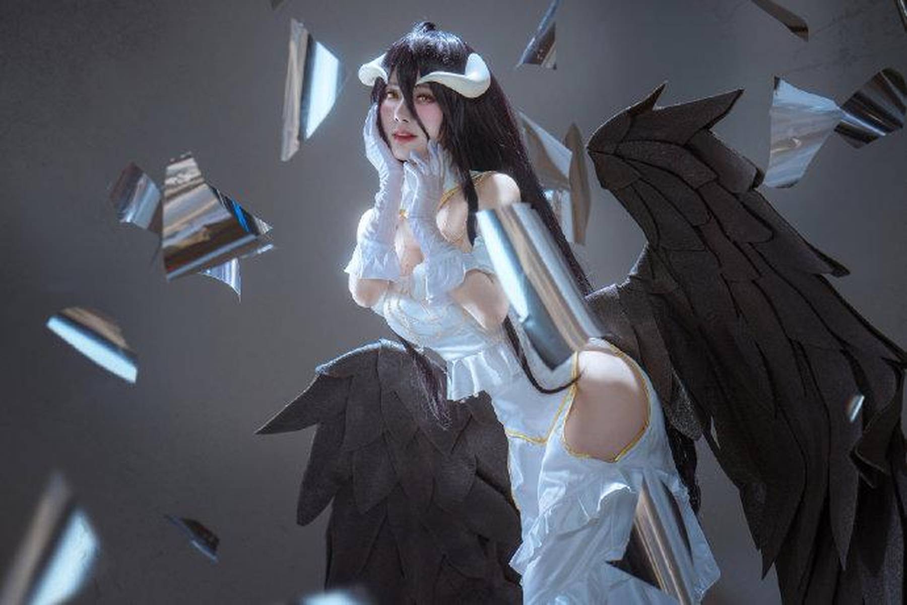 cos：overlord雅儿贝德Cosplay正片11P-逆光R