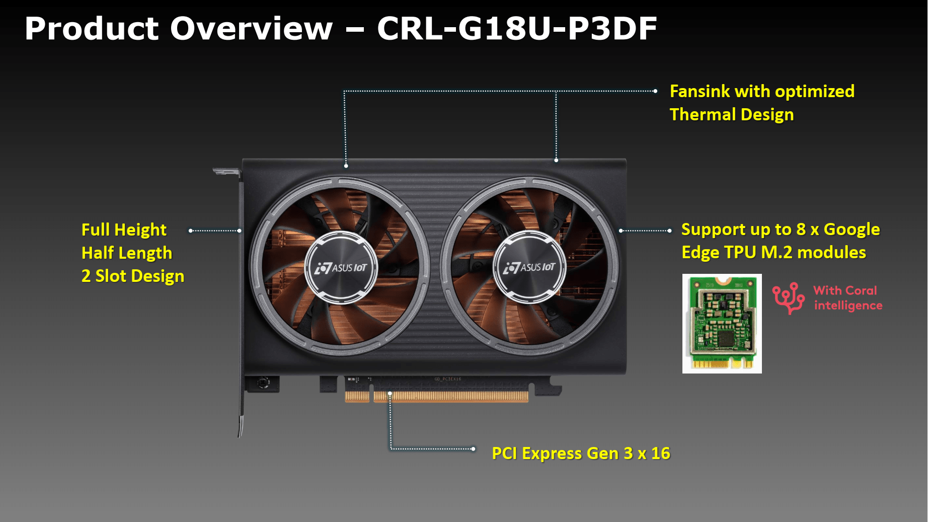 华硕推出全球首款基于Google Coral Edge TPU处理器的AI加速卡_人工智能