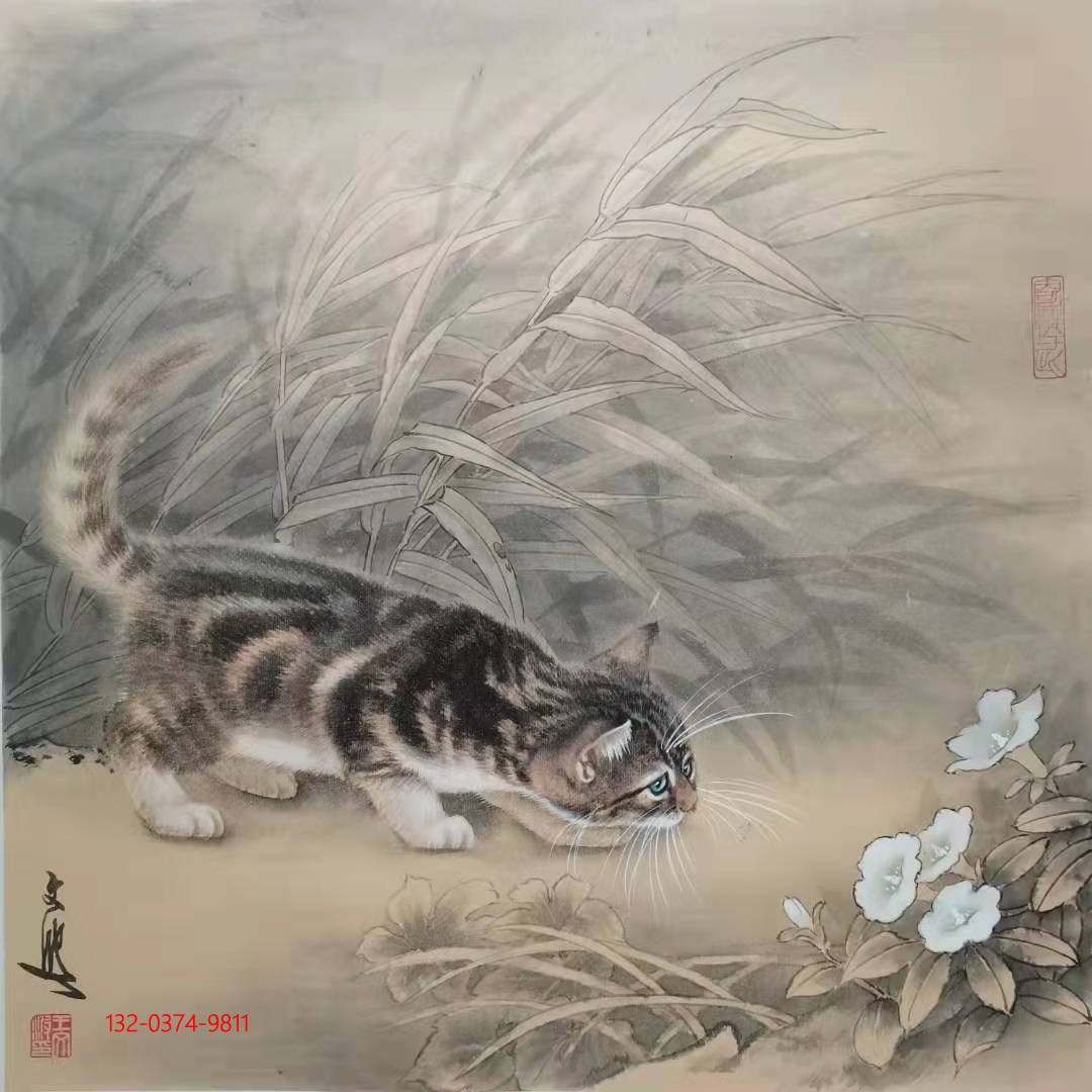 画家王文波国画猫作品集-搜狐大视野-搜狐新闻