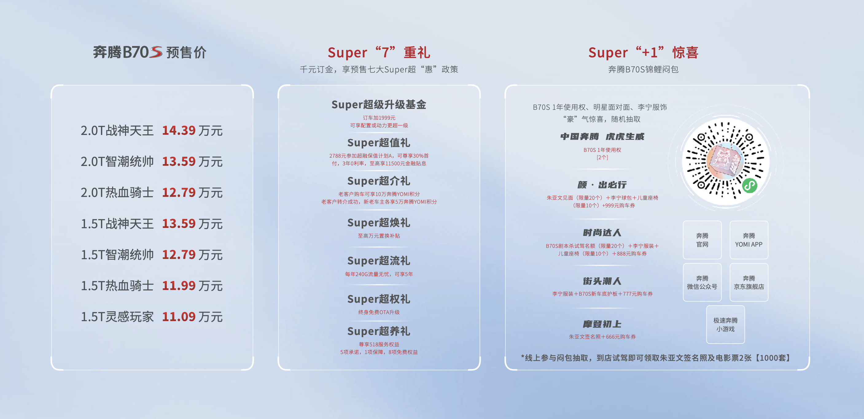 11.09-14.39万元 一汽奔腾B70S线上预售 惊喜"7+1"好玩好值_搜狐汽车_搜狐网