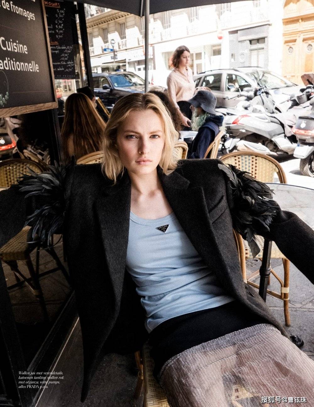 荷兰超模菲丽丝·诺德霍夫，巴黎街头前卫时尚摄影-搜狐大视野-搜狐新闻