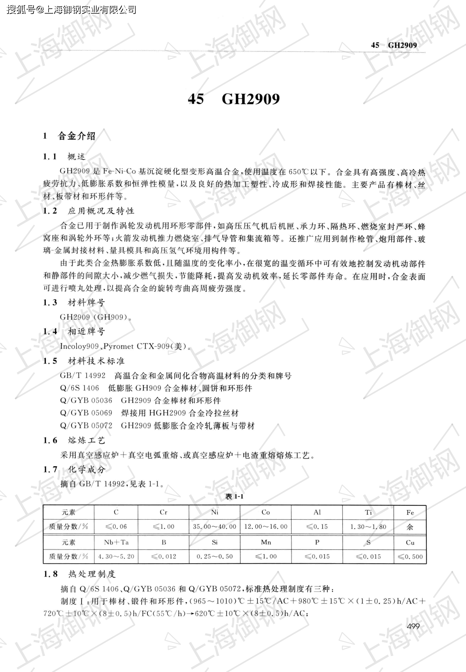 今日更新文献GH2909使用温度在650℃以下-搜狐大视野-搜狐新闻