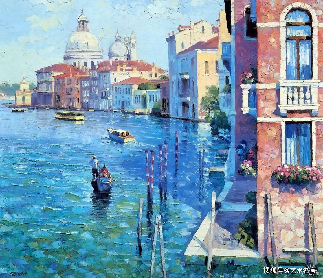 美国著名的调色板刀画艺术家Howard Behrens风景 -6park.com