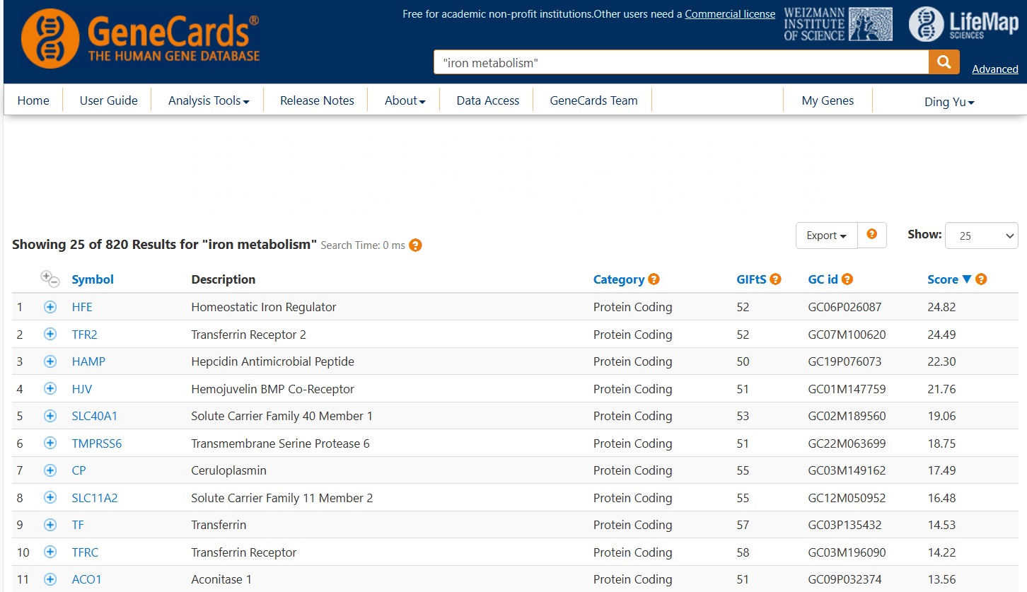 如何查找“铁代谢”相关的基因？_研究_iron_细胞