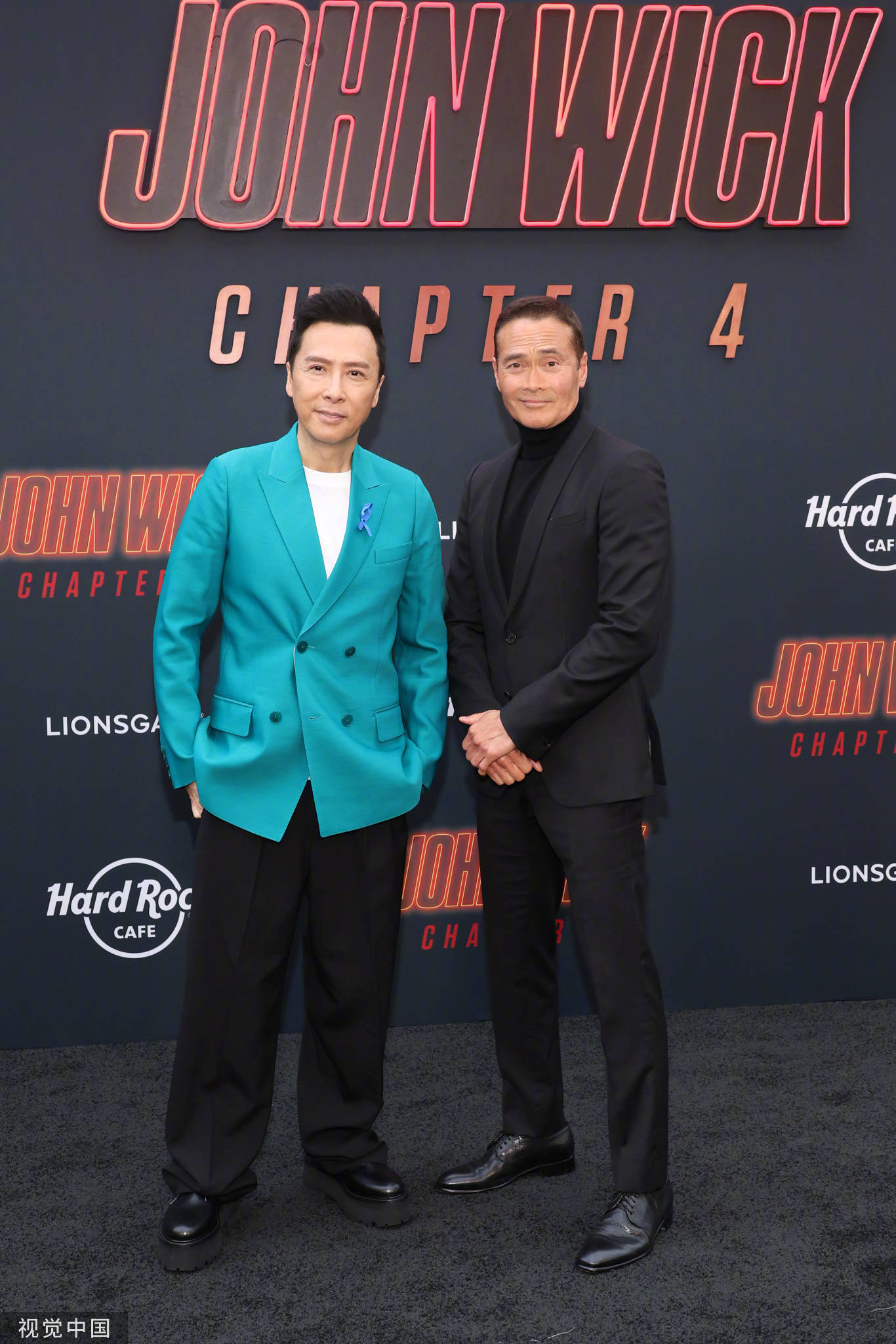 基努·里维斯甄子丹亮相《疾速追杀4》洛杉矶首映-搜狐大视野-搜狐新闻