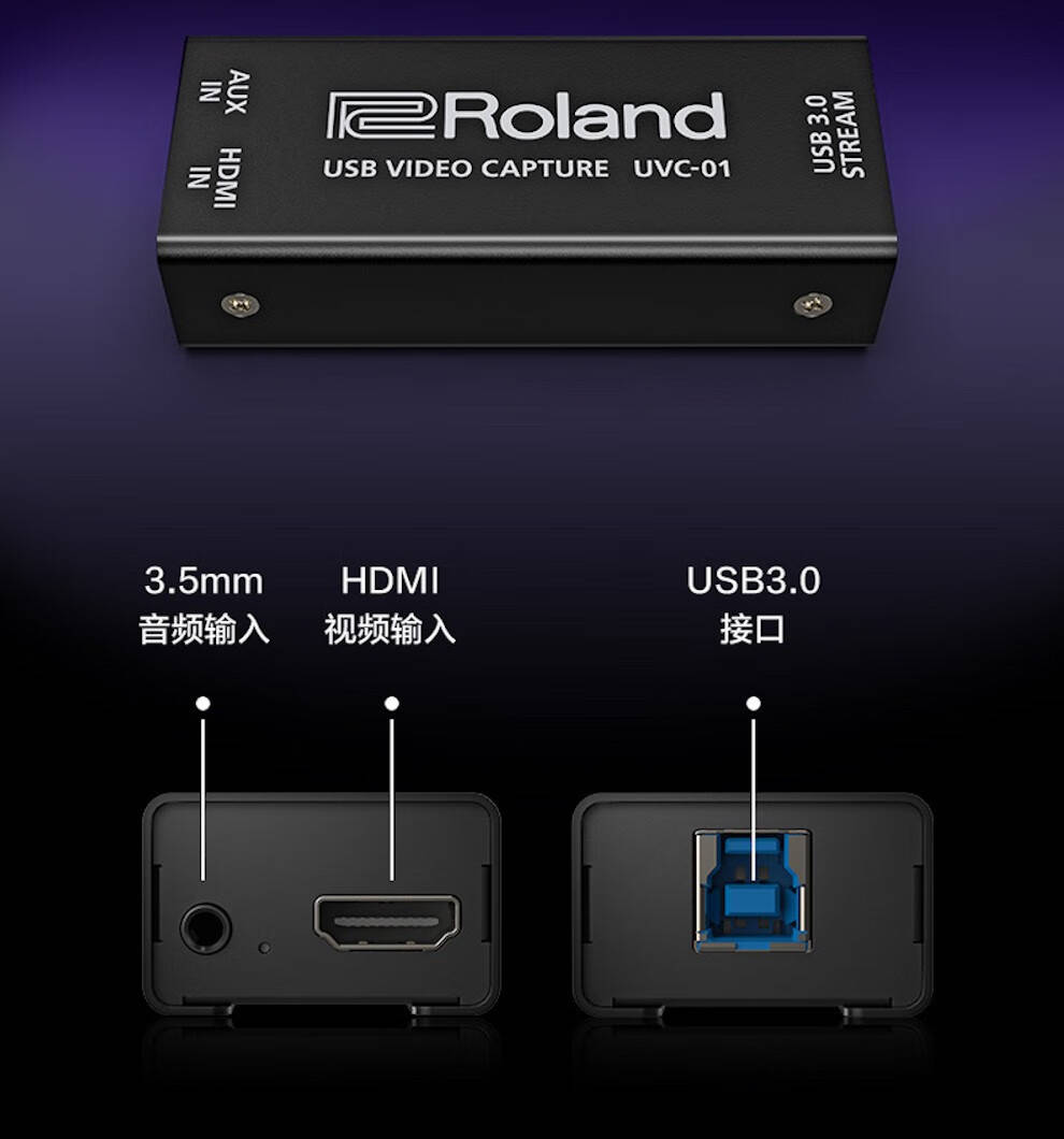 Roland罗兰UVC-01音视频采集卡视频采集棒直播推流-搜狐大视野-搜狐新闻