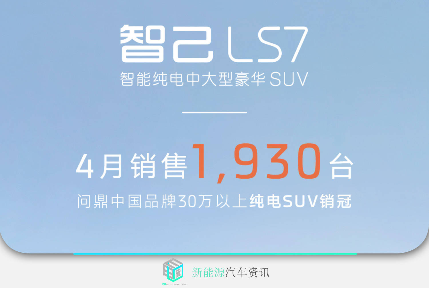 智己LS7 4月销售1930台 采用半幅方向盘/推送IM OS 2.0_搜狐汽车_搜狐网