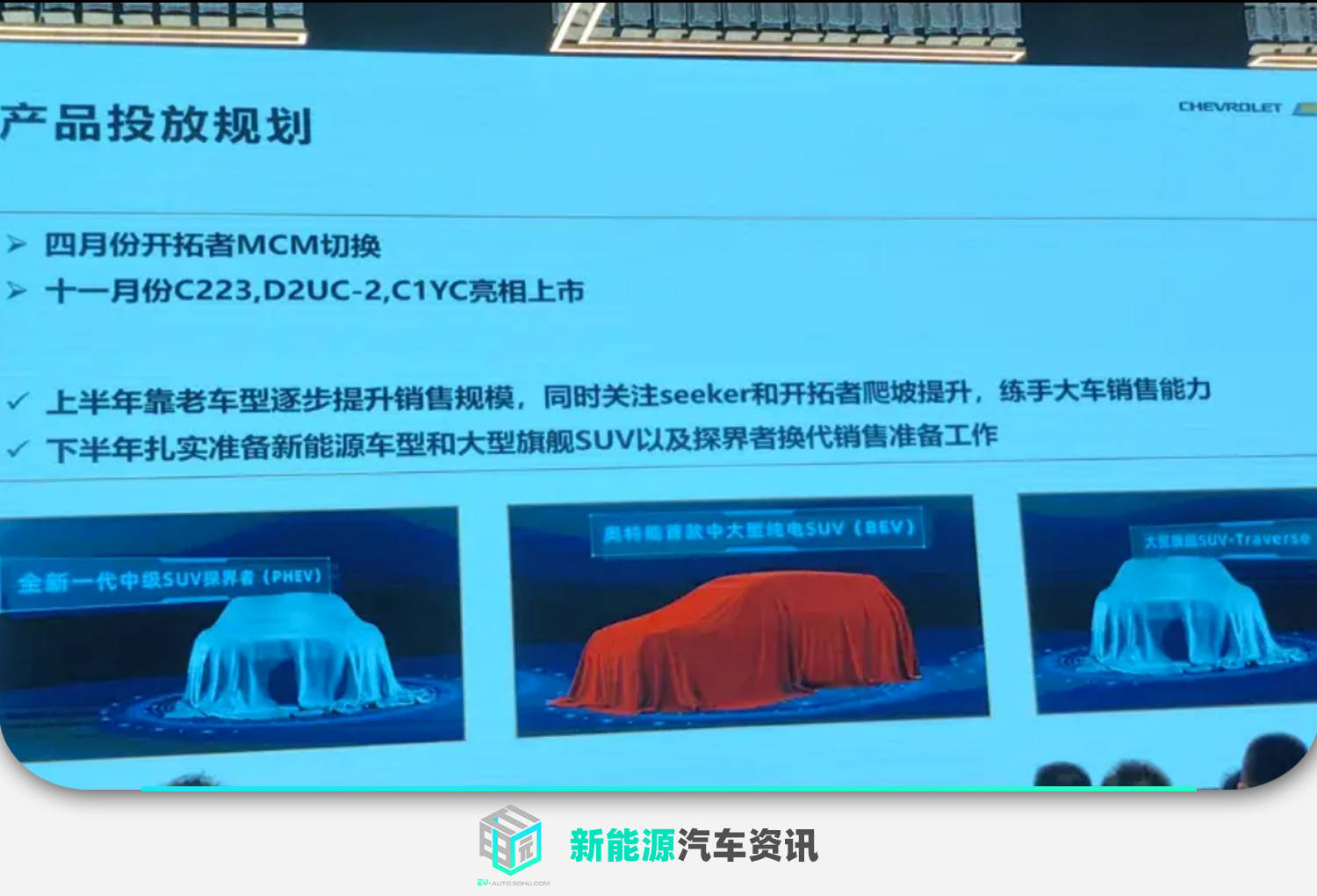 雪佛兰下半年产品规划 将推出C223新电动SUV_搜狐汽车_搜狐网