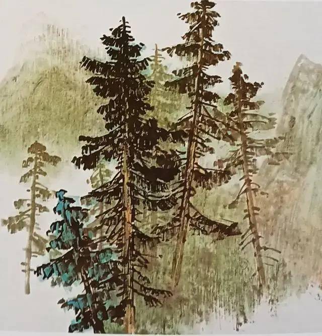 国画：松树的各种画法「图解」-搜狐大视野-搜狐新闻