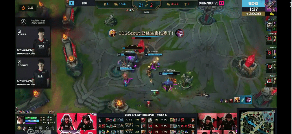 LPL春季赛:RA爆冷零封WE送对方连败 EDG轻取V5_鳄鱼