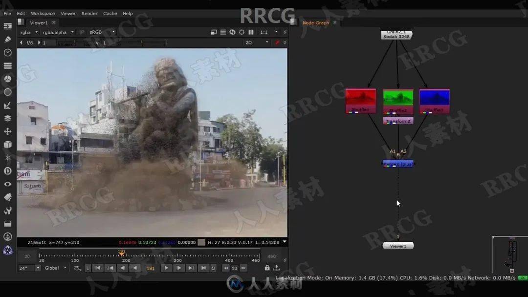 Nuke中AOVS与Passes视觉特效CG合成技术视频教程_素材