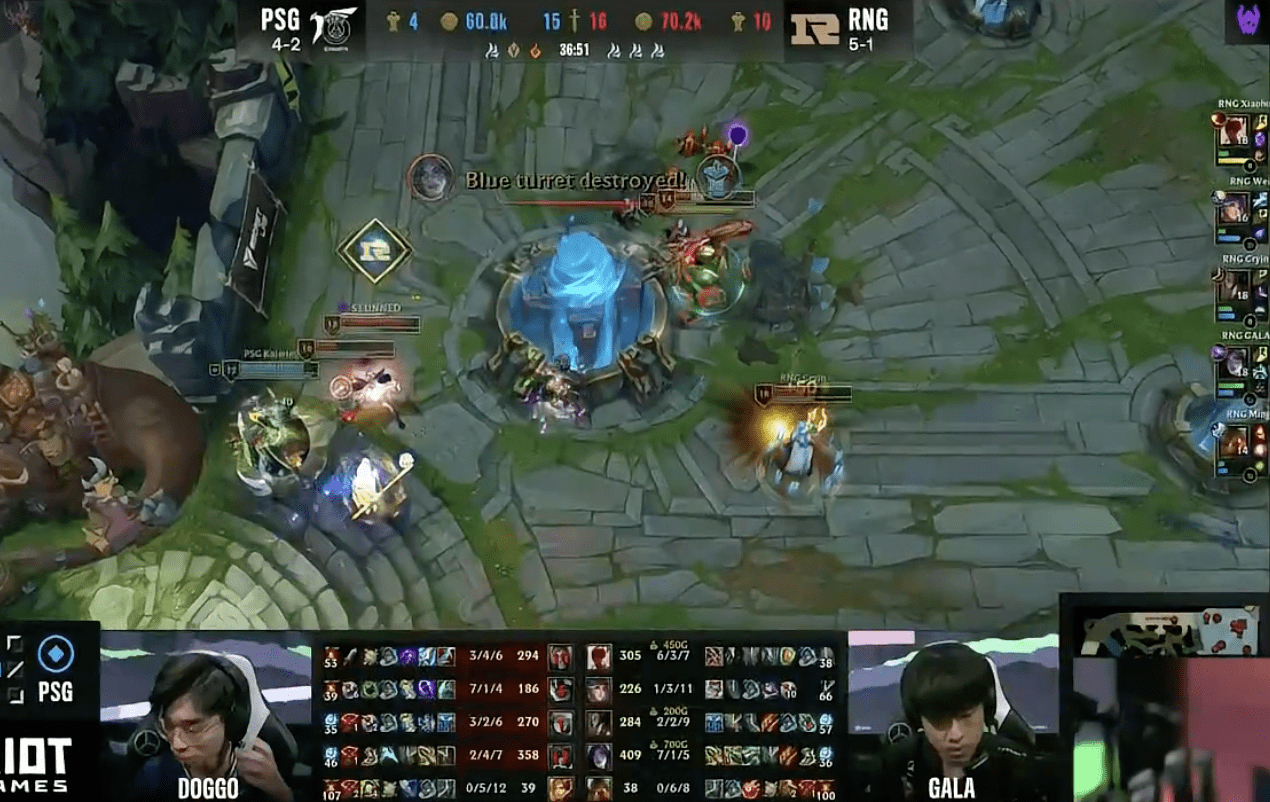 RNG成功复仇PSG，队员表现引发热议，赛后米勒的一番话很真实_比赛