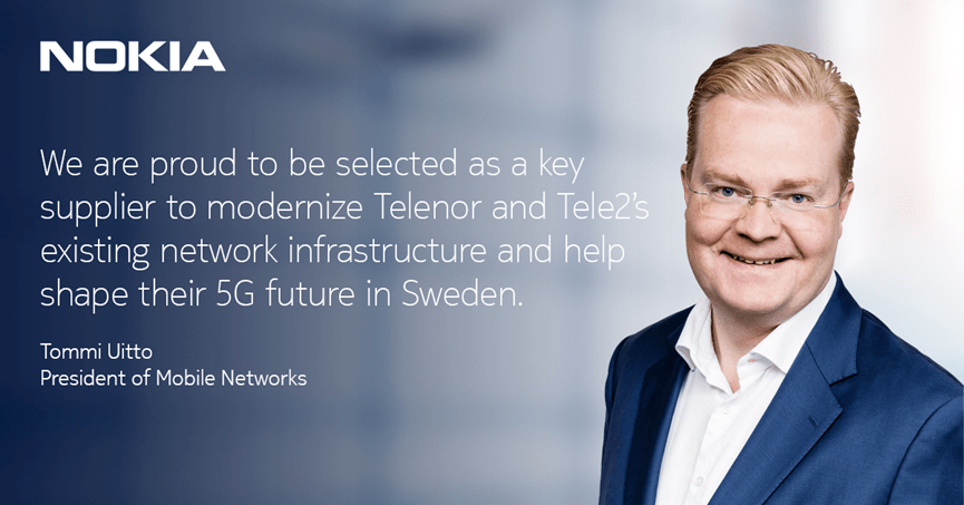 再添新彩：诺基亚与瑞典运营商Net4Mobility签订5年5G合同_网络